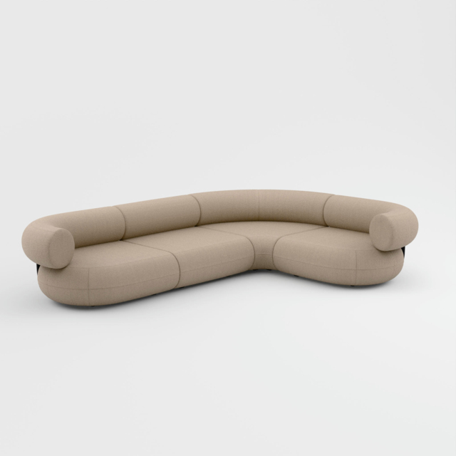 Tom Dixon - Fat Corner Modular Sofa - Configuration 5 - Clay (Alpine 84 ...