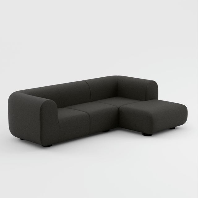 Tom Dixon - Plump Right Facing Chaise Longue Modular Sofa ...