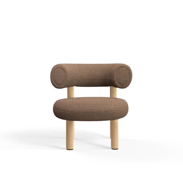 Tom Dixon - Fat Natural Wood Lounge Chair - Light Brown (Kvadrat Elle ...