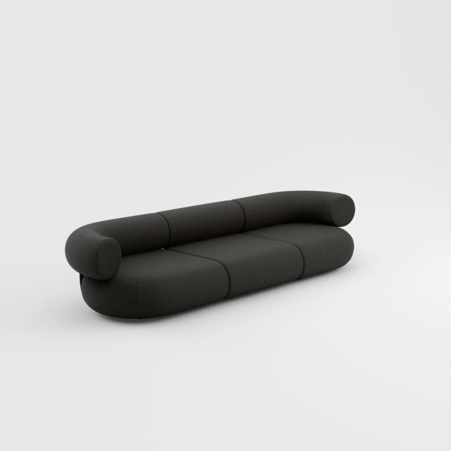 Tom Dixon - Fat 3-Seater Modular Sofa - Configuration 2 - Dark Grey ...