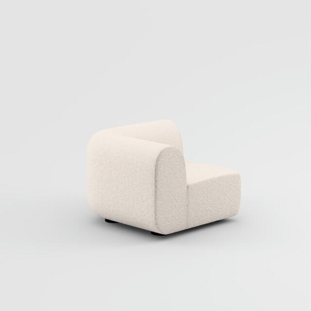 Tom Dixon - PLUMP Sofa Connecting Corner Module - Bright White (Kvadrat Elle 0200) by Tom Dixon ...
