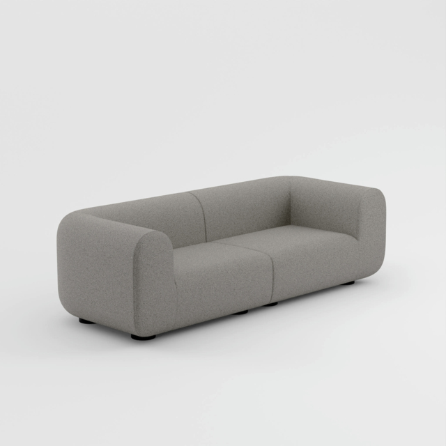 Tom Dixon - Plump 3-Seater Wide Modular Sofa - Configuration 3 - Grey ...