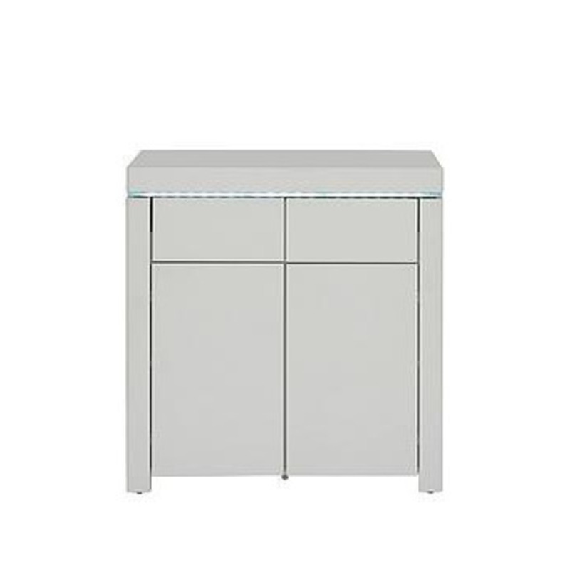 Very Home Atlantic High Gloss Compact Sideboard - Grey by Very ...