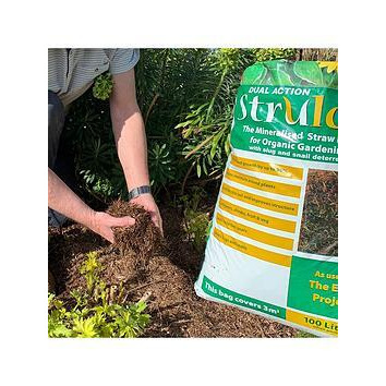 Strulch Mineralised Straw Mulch &Amp Slug Deterrent 9Kg Bag by Very ...