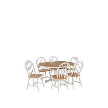 Very Home New Kentucky 100 - 133 Cm Extending Dining Table + 6 Chairs ...