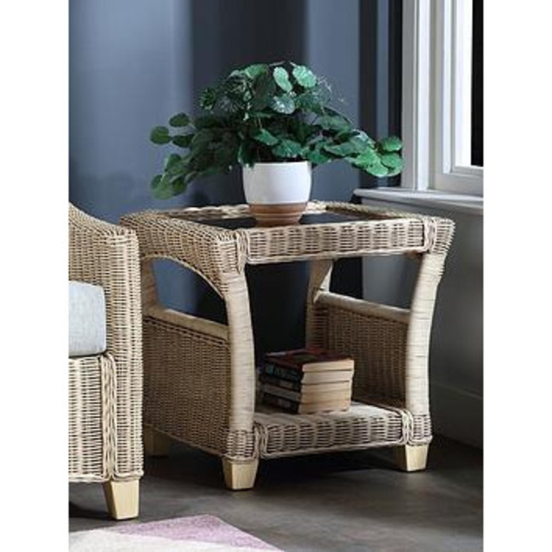Desser Dijon Natural Conservatory Lamp Table by Very | ufurnish.com