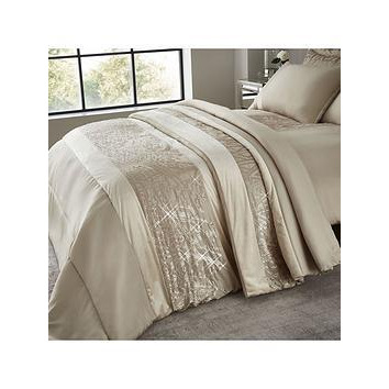 Catherine Lansfield Velvet Sparkle Bedspread - Champagne by Very ...