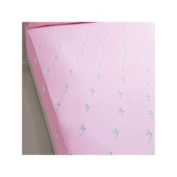 Sassy B Lightning Bolt Fitted Sheet - Pink by Very | ufurnish.com