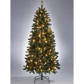 6Ft Pre-Lit Ozark Blue Spruce Slim Christmas Tree by Very | ufurnish.com
