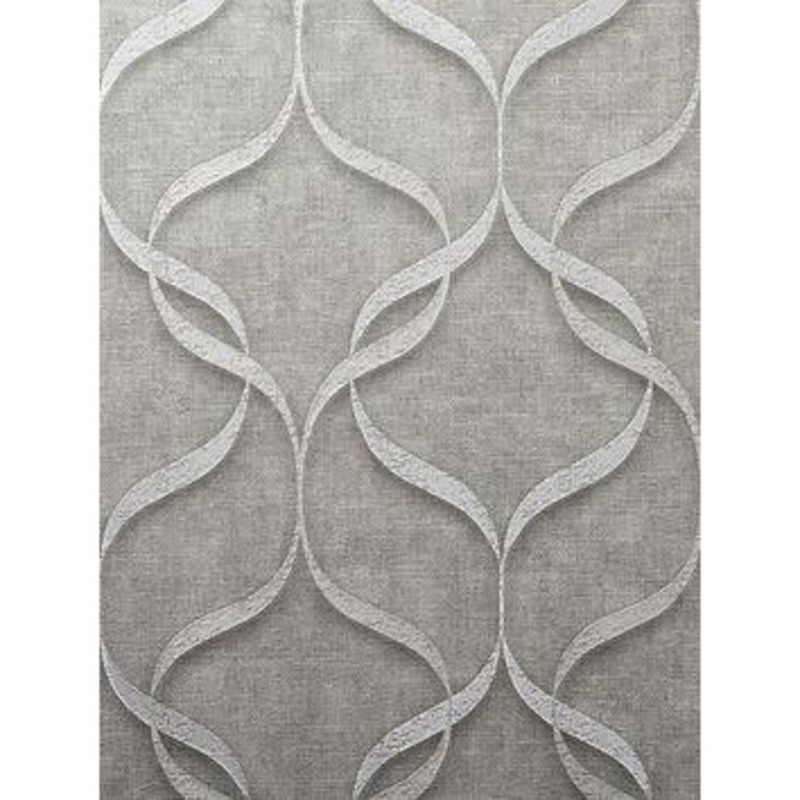 Fine Décor Milano Wave Wallpaper - Grey by Very | ufurnish.com