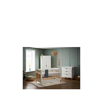 Obaby Maya 3 Piece Room Set - White/Natural, White by Very | ufurnish.com