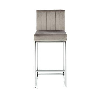 Very Home Christie Bar Stool - Grey/Chrome by Very | ufurnish.com