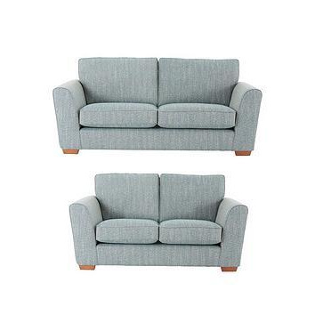 Very Home Jackson 3 Seater + 2 Seater Tweed Sofa Set (Buy And Save!) by ...