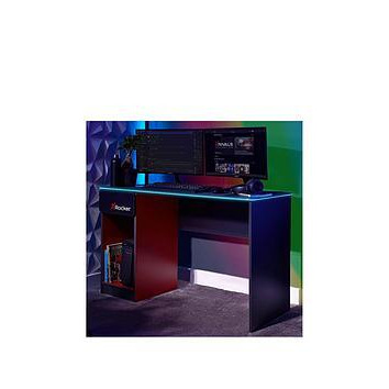 X Rocker Carbon-Tek Gaming Desk With Wireless Charging And Neo Fibre ...