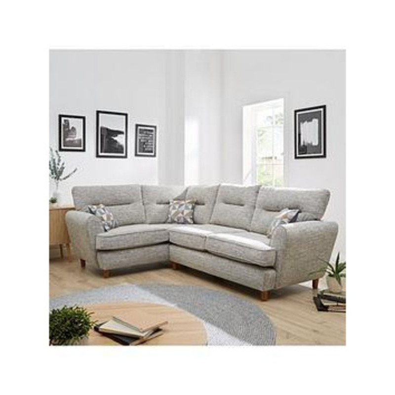 Very Home Lusso Small Left Hand Fabric Chaise Sofa by Very | ufurnish.com