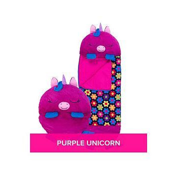 Happy Nappers Purple Unicorn Sleeping Bag Large, Purple by Very ...