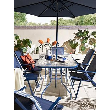 Very Home Hawaii 8-Piece Dining Set - Blue by Very | ufurnish.com