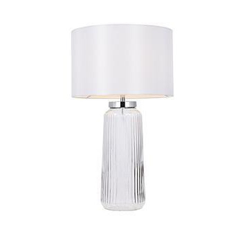 Very Home Rei Ribbed Glass Base Table Lamp by Very | ufurnish.com