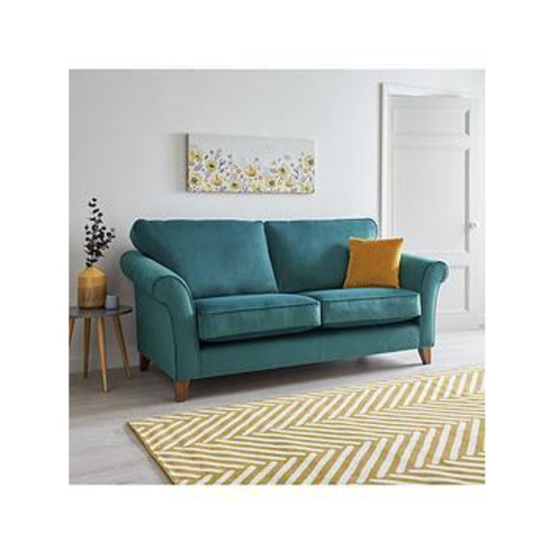 Very Home Willow 4 Seater Velvet Sofa - 4 Seater Sofa by Very ...