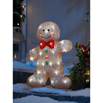 Three Kings Gingerbread Man Battery Operated Acrylic Outdoor Christmas ...