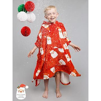 Bedlam Jolly Santa Sherpa Poncho - Red by Very | ufurnish.com