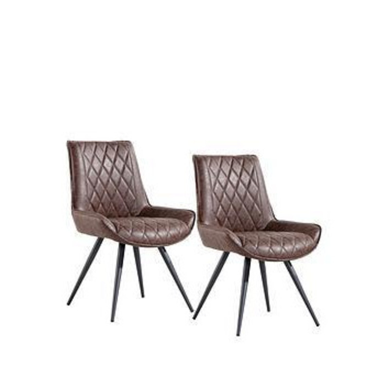 K-Interiors Adriano Pair Of Dining Chairs by Very | ufurnish.com