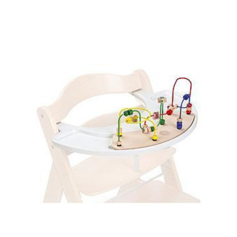 Hauck Alpha Play Wooden Highchair Play Set and Tray- Moving, Multi by ...