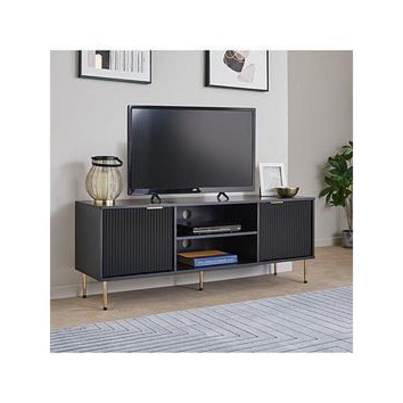 Lloyd Pascal Nevada Tv Unit - Black by Very | ufurnish.com