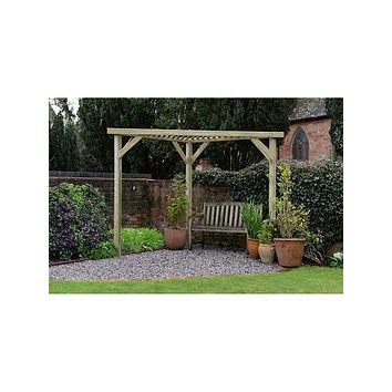 Forest Slatted Corner Pergola by Very | ufurnish.com
