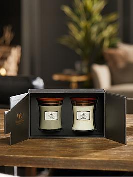 Woodwick Set Of 2 Medium Hourglass Candles Gift Set by Very | ufurnish.com