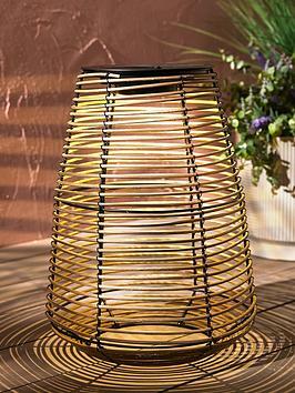 Very Home Tall Monaco Solar Rattan Lamp by Very | ufurnish.com