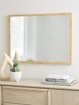 Everyday Rectangular Mirror - Natural 53X73Cm by Very | ufurnish.com