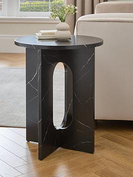 Very Home Celeste Side Table - Black by Very | ufurnish.com
