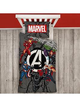 Marvel Avengers Charge Single Panel Duvet Cover Set by Very | ufurnish.com