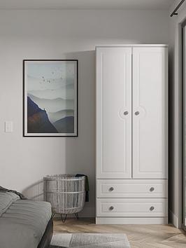 Swift Cambridge Ready Assembled 2 Door, 2 Drawer Wardrobe by Very ...