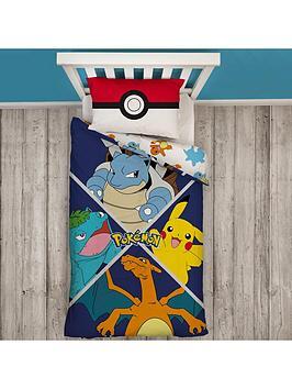 Pokemon Stance Single Duvet Cover Set - Multi by Very | ufurnish.com