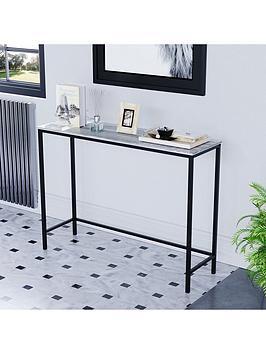 Vida Designs Brooklyn Console Table - Grey Oak by Very | ufurnish.com