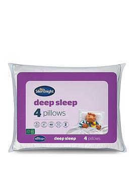 Silentnight Deep Sleep Pillows - Pack Of 4 - White by Very | ufurnish.com