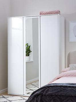 The Very Collection Layton Gloss 3 Door Mirrored Wardrobe by Very ...