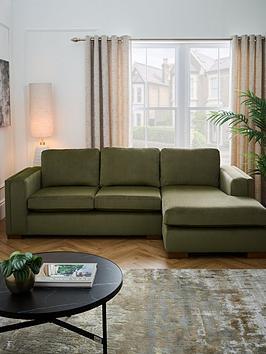 The Very Collection Maison Velvet Right Hand Corner Chaise Sofa by Very ...