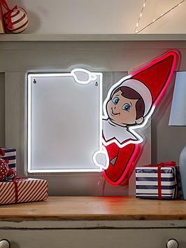 Lights4Fun The Elf On The Shelf Led Neon Wipe Clean Whiteboard Sign by ...