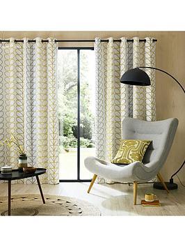 Orla Kiely Trio Stem Eyelet Curtains by Very | ufurnish.com
