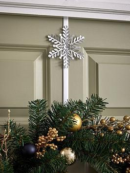 Very Home Set 2 Snowflake Wreath Hangers by Very | ufurnish.com