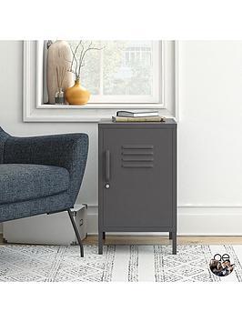 Dorel Home Bradford Metal Locker End Table by Very | ufurnish.com
