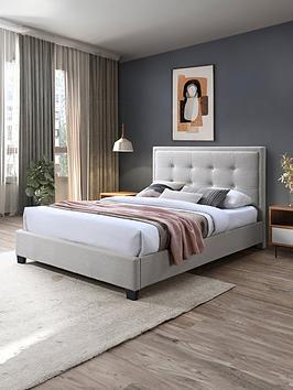 Very Home Gainford Fabric Bed Frame With Mattress Options (Buy &Amp ...