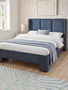 Very Home Modern Fabric Azure Bed With Mattress Options (Buy &Amp Save ...