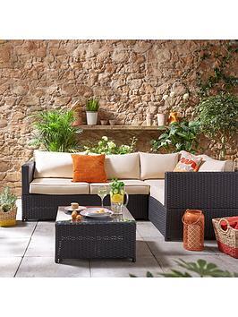 Vancouver 3 Piece Corner Rattan Set by Very ufurnish