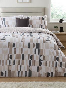 Everyday Crafted Diversity Geo Printed Duvet Cover Set - Natural by ...