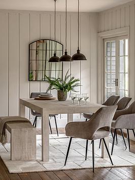 Gallery Direct Lina Dining Table - Whitewash by Very | ufurnish.com