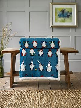 Deyongs Hey Ho Hey Ho Throw 140 X 180Cm - Blue by Very | ufurnish.com